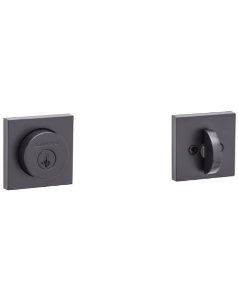 Kwikset 158SQT-514S, Halifax Square Rose Single Cylinder Deadbolt ...