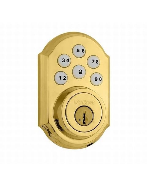 Kwikset 909-L03S, Smartcode Touchpad Electronic Deadbolt SmartKey with ...
