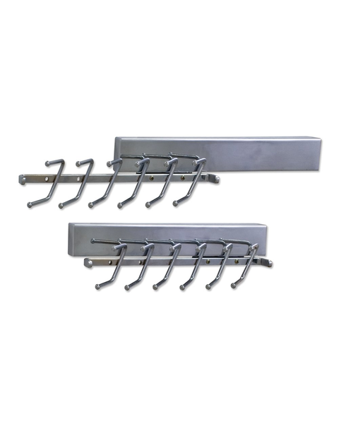 Hardware Resources 295T-PC, 11-5/8 Inch Length Sliding Belt Rack with 6 ...
