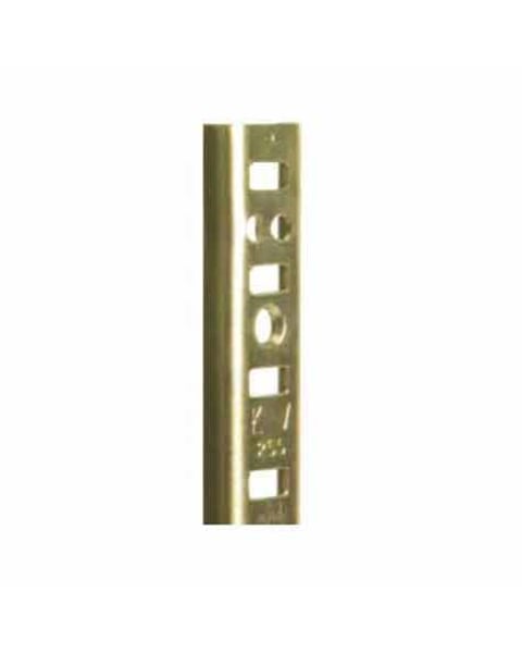 Knape and Vogt 255 BR 48, KV #255 Steel Pilaster Strip-Brass 48 ...