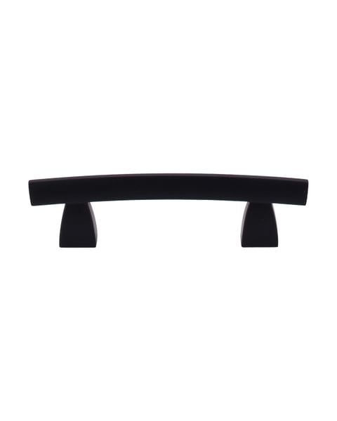 Top Knobs TK3BLK, 3 Inch Center to Center Sanctuary Arched Cabinet Pull, Flat Black ...