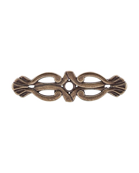Top Knobs M180, 3-3/16 Inch Length Tuscany Backplate Newton, German Bronze | CabinetParts.com