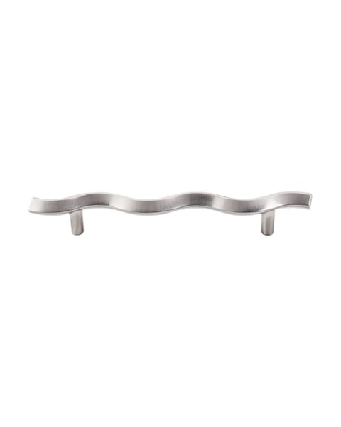 Top Knobs M417, 5-1/16 Inch Center to Center Nouveau Wave Cabinet Pull, Brushed Satin Nickel ...