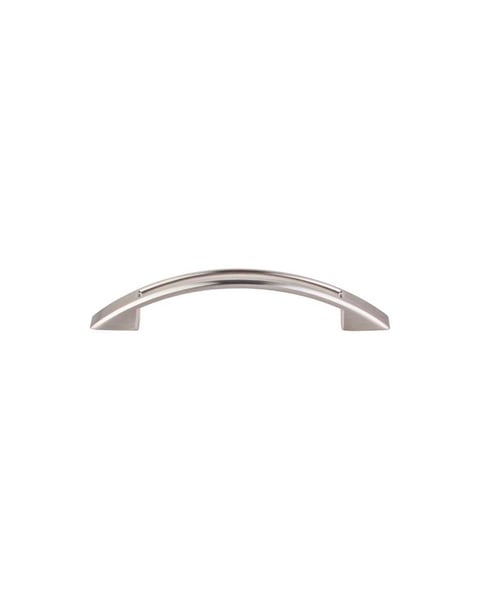 Top Knobs TK618BSN, 3-3/4 Inch Center to Center Mercer Tango Cut Out Cabinet Pull, Brushed Satin ...
