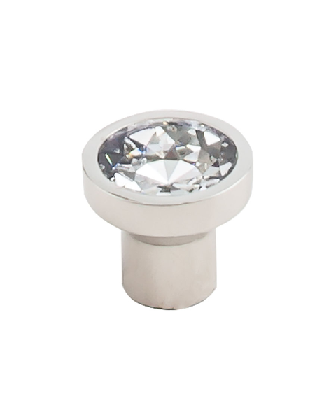 Top Knobs TK735PN, 13/16 Inch Length Barrington Wentworth Crystal Round ...