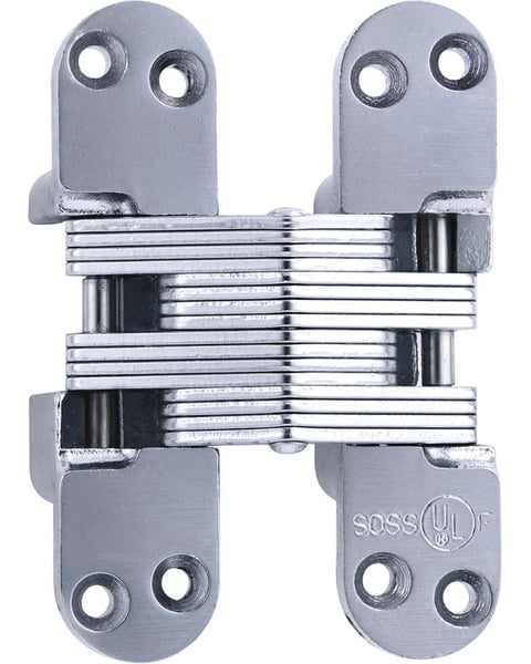 SOSS 418 Fire Rated Invisible Hinge, 1-1/8 Inch Width x 4-39/64 Inch ...
