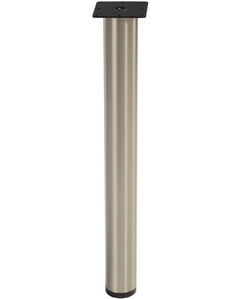 Hafele 635.53.471, 3 Inch Diameter, 28 Inch Height E-Leg- Satin Nickel ...