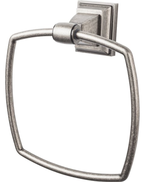 Top Knobs STK5AP, 7 Inch Diameter Stratton Towel Ring, Antique Pewter | CabinetParts.com